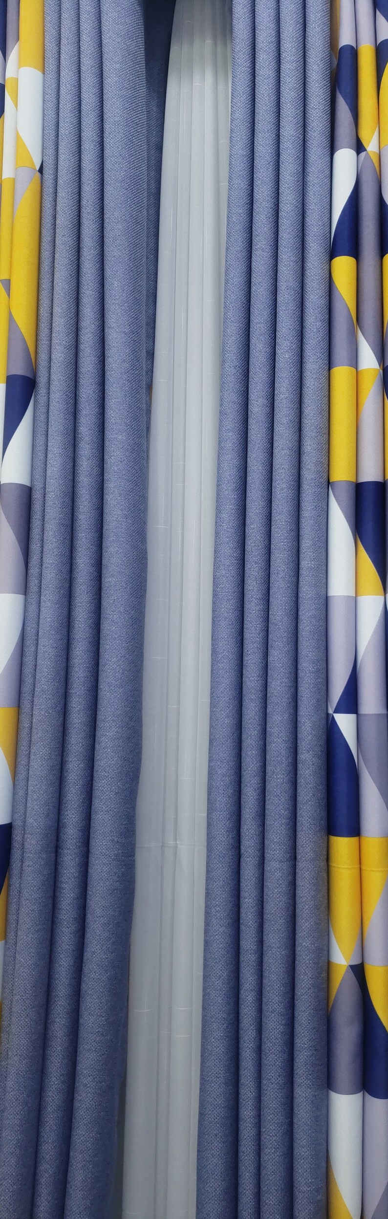 Beautiful and Neatly Made Double Sided Curtains Luxury Custom Size ...