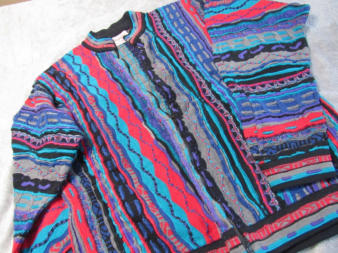 Patriotic CUGGI **COOGI** M Zip up Coogi Sweater - Etsy