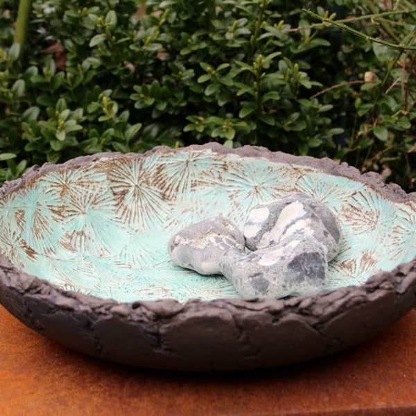 Ceramic Bird Bath - Etsy UK