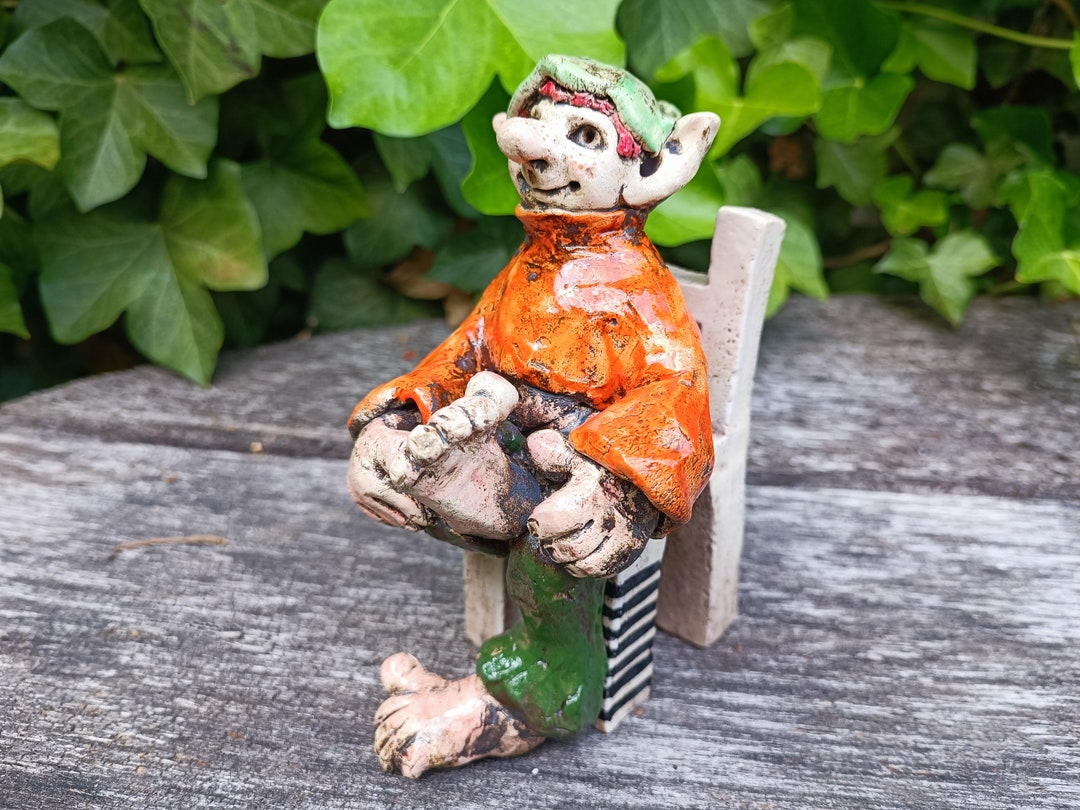 Troll on Chair Garden Figure Sign. Unique - Etsy
