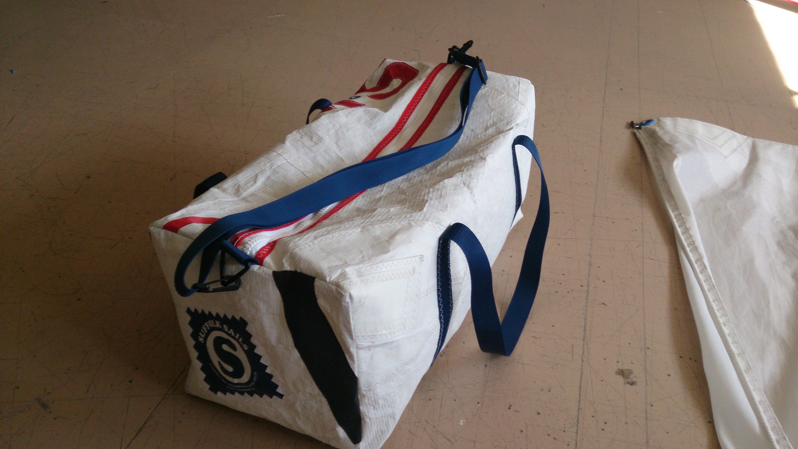 Original Recycled Sail Cloth Kit Bag (sailbag Kitbag Using Recycled ...
