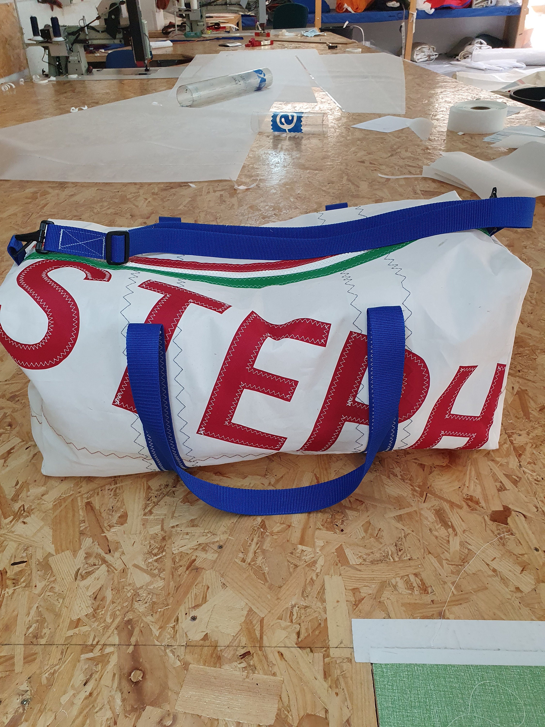 Original Recycled Sail Cloth Kit Bag (sailbag Kitbag Using Recycled ...