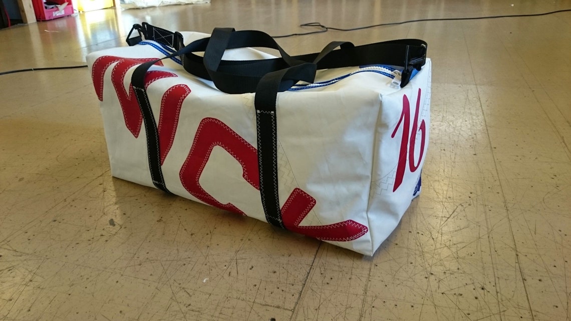 Original Recycled Sail Cloth Kit Bag (sailbag Kitbag Using Recycled ...