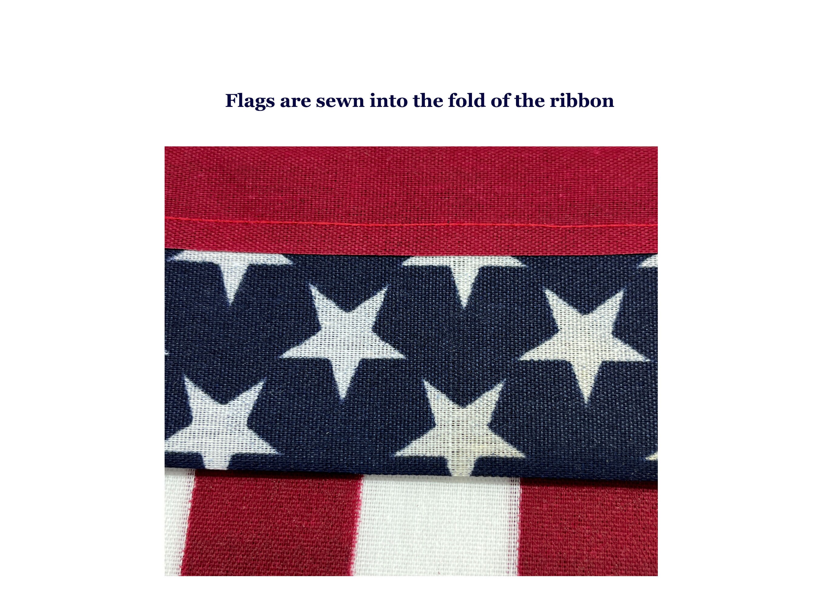 American Flag Bunting: Double Sided Patriotic Pennant Banner ...