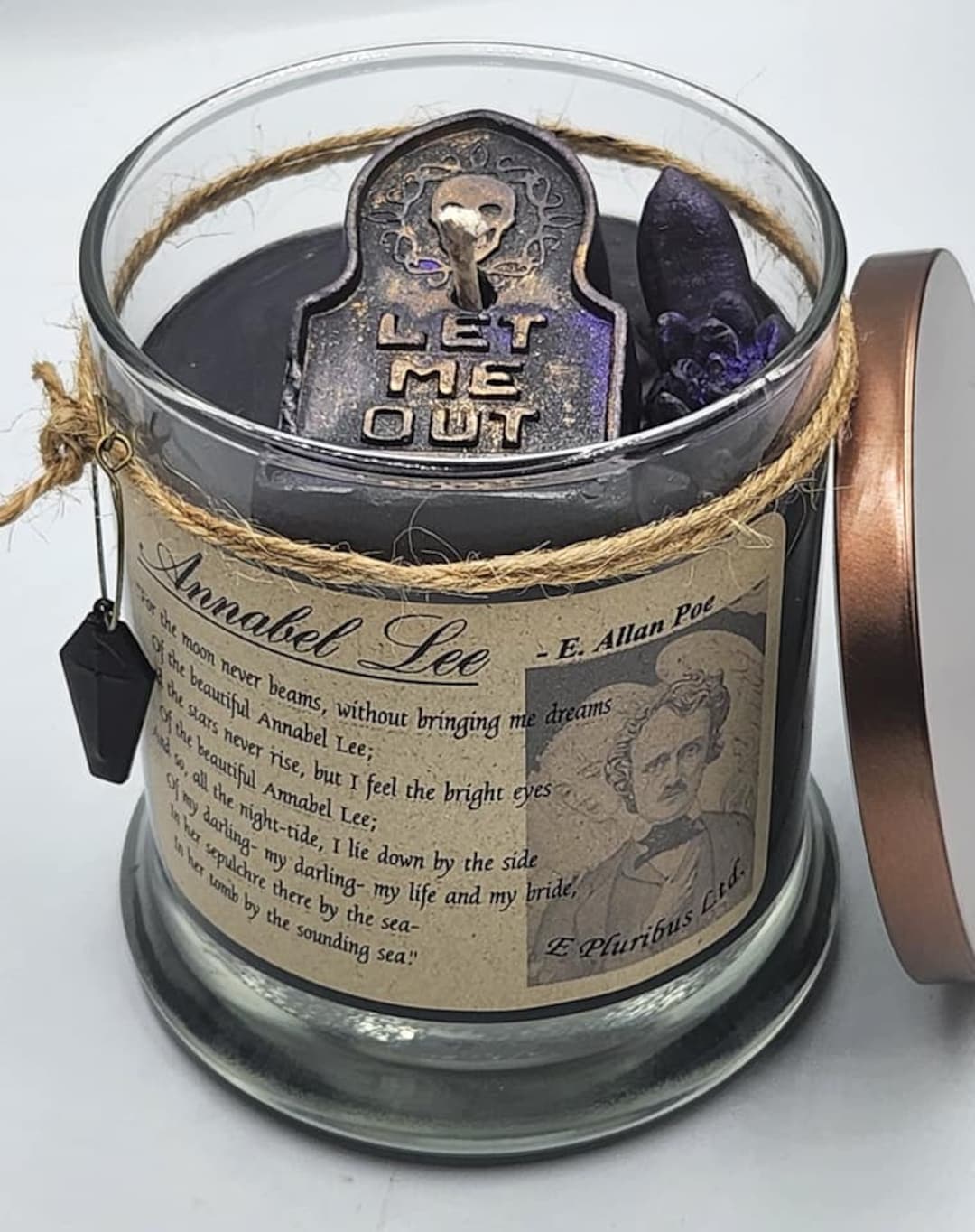 Annabel Lee Candle, Edgar Allan Poe, Gothic, Best Valentine, Clean Soy ...