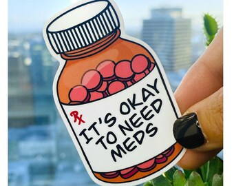 PTSD Trauma Os Sticker Mental Health Sticker Medication Sticker Anxiety ...