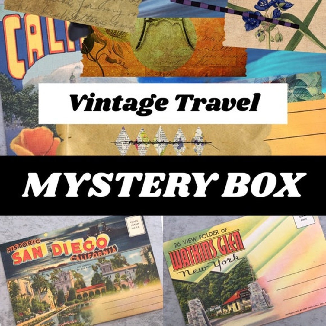 Vintage Mystery Box, Vintage Postcards, Travel Diary, Travel Journal ...