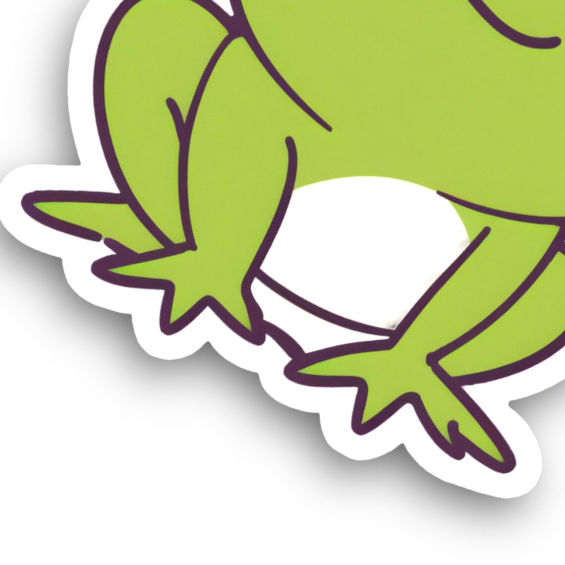 Kawaii Frog Sticker Cute Frog Gifts Frogcore Laptop Sticker - Etsy