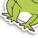 Kawaii Frog Sticker, Cute Frog Gifts, Frogcore, Laptop Sticker Funny ...