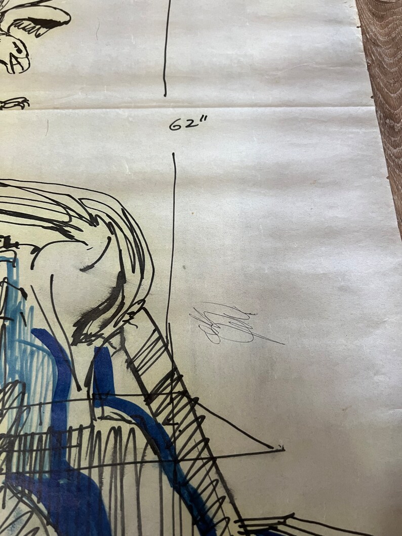 Signed Lorenzo Ghiglieri Sketch Art Drawing of Sculpture Statue - Etsy