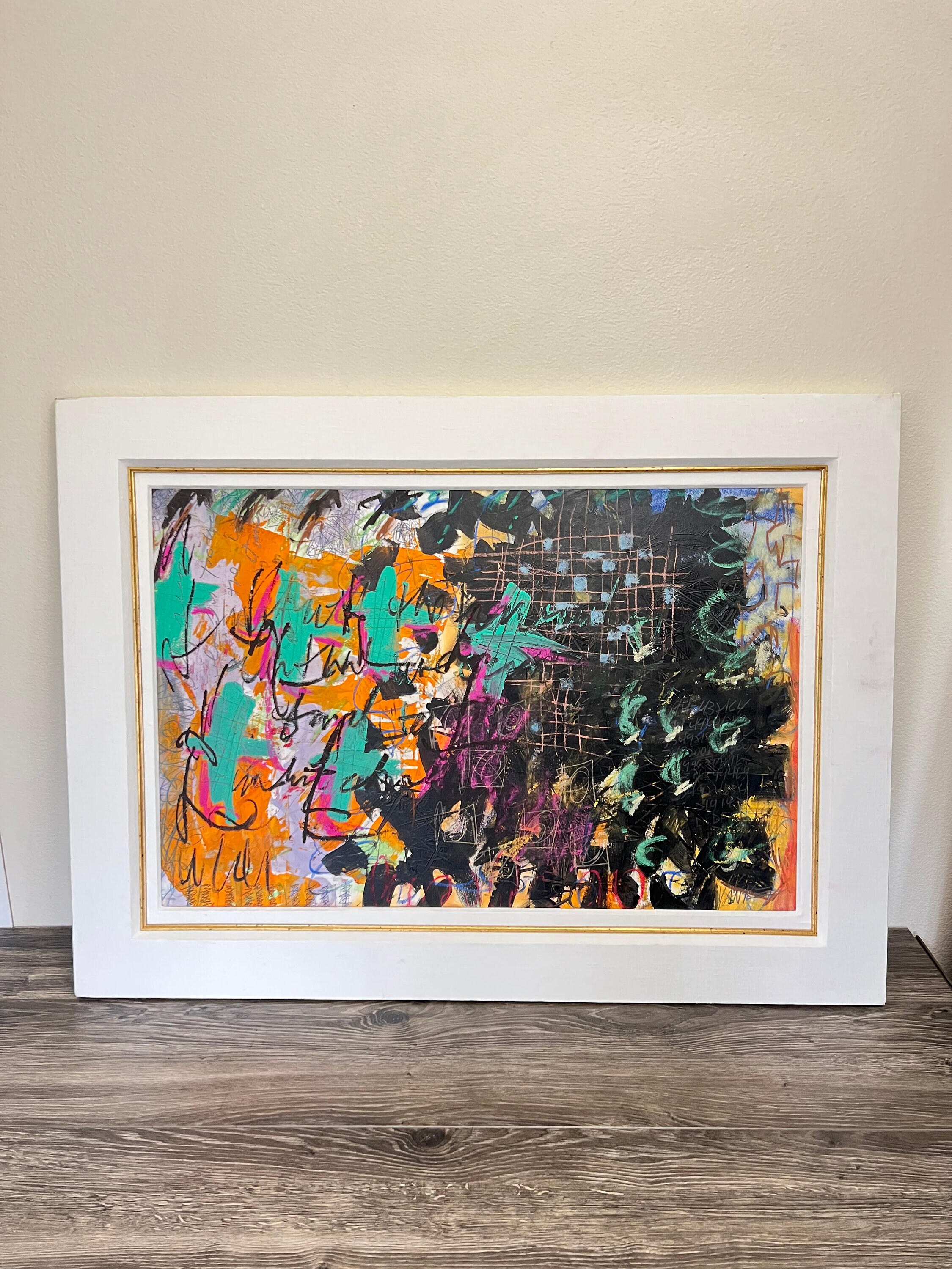 Rare Original Abstract Painting Modern Art by Painter Artist Tim Yanke ...