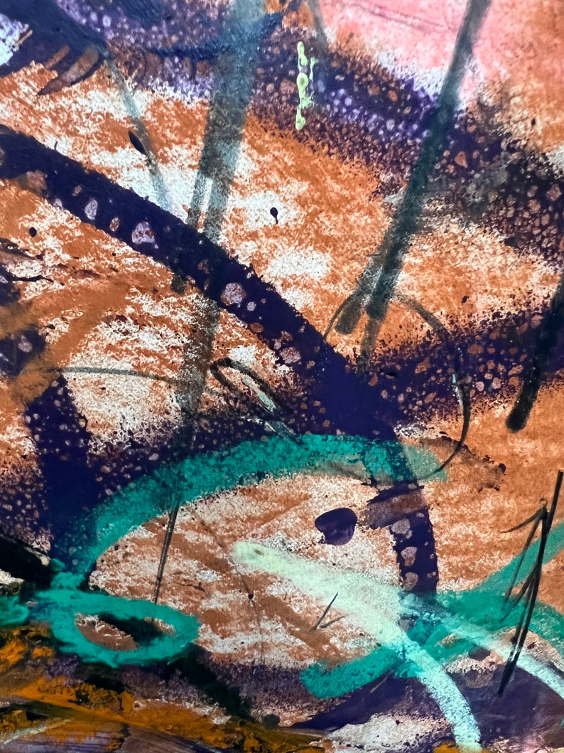 Rare Original Abstract Painting Modern Art by Painter Artist Tim Yanke ...