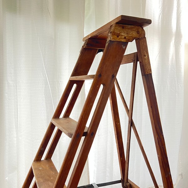 Antique Wood Ladder - Etsy