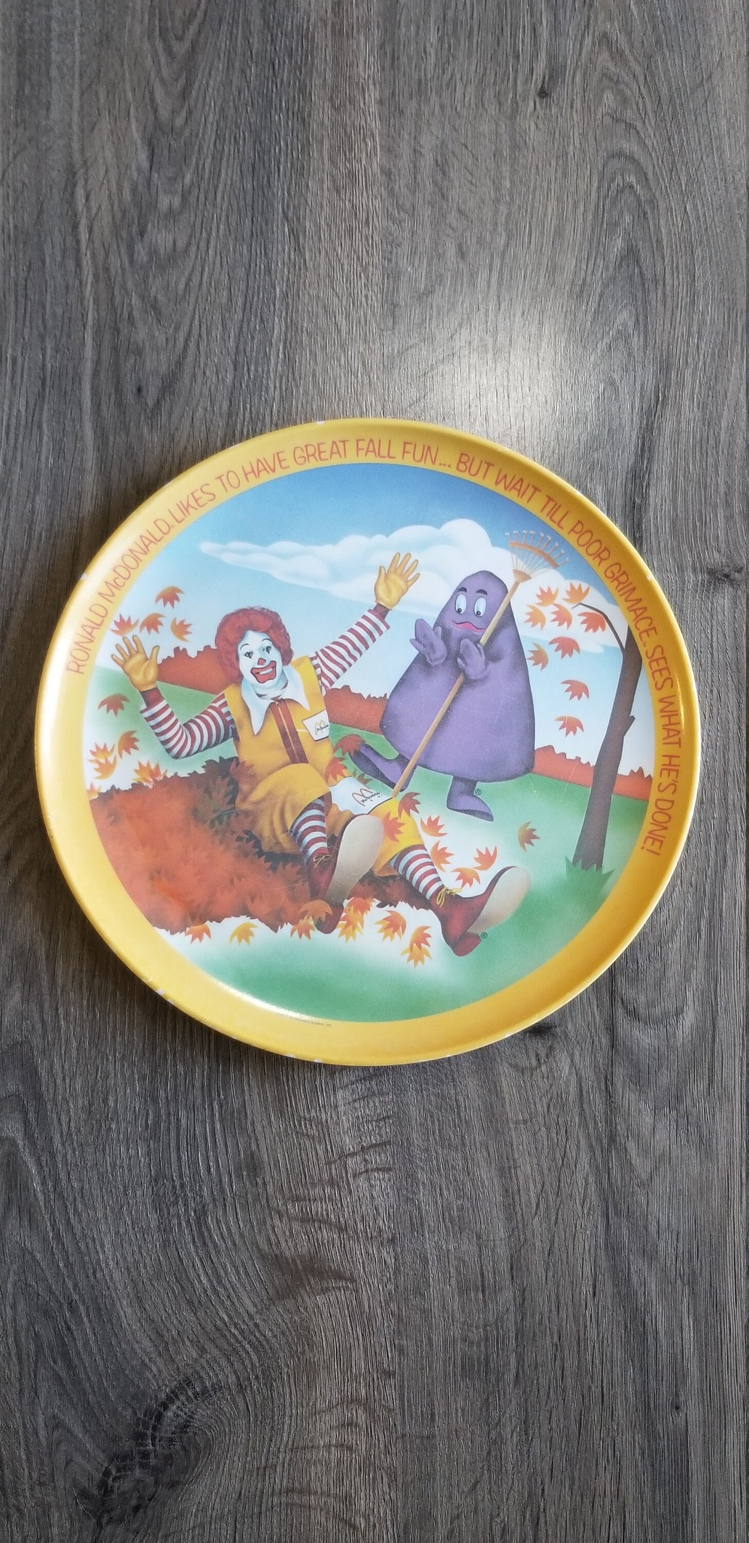 Vintage 1977 Mcdonald's Plates - Etsy