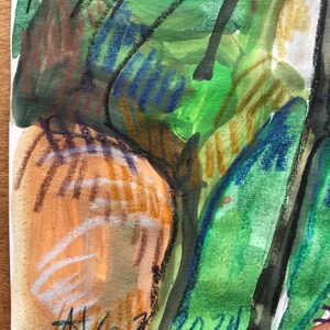 Rust and Pink Orchids Notebook Watercolor #7 - Floral Watercolor ...