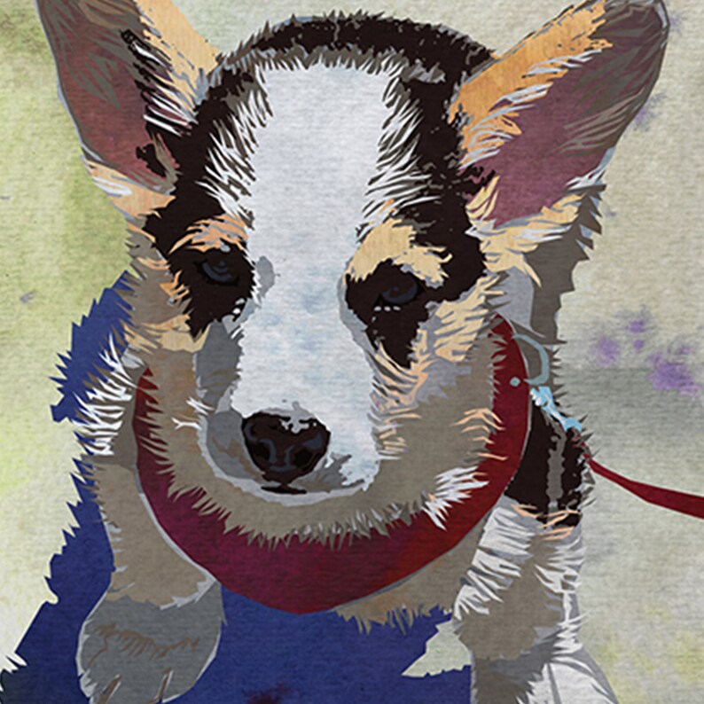 Corgi Puppy Art Print Welsh Corgi Dog Art Cute Corgis Watercolor Print ...