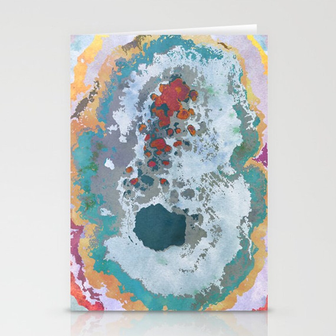 Abstract Rock Art Note Card Collection - Set 1 Cool Tones | Limited ...