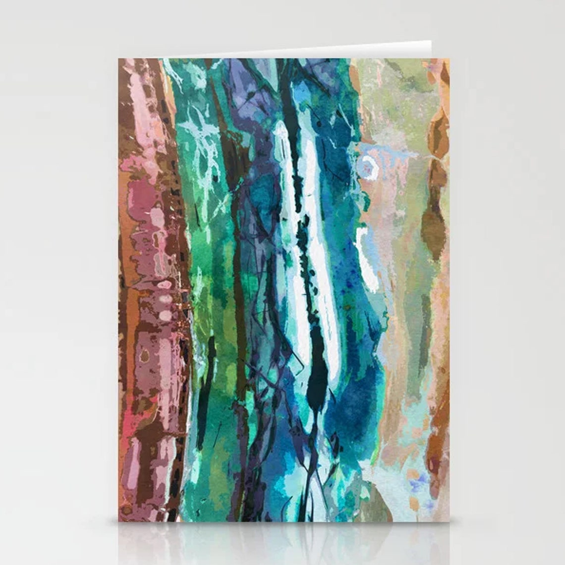 Abstract Rock Art Note Card Collection - Set 1 Cool Tones | Limited ...