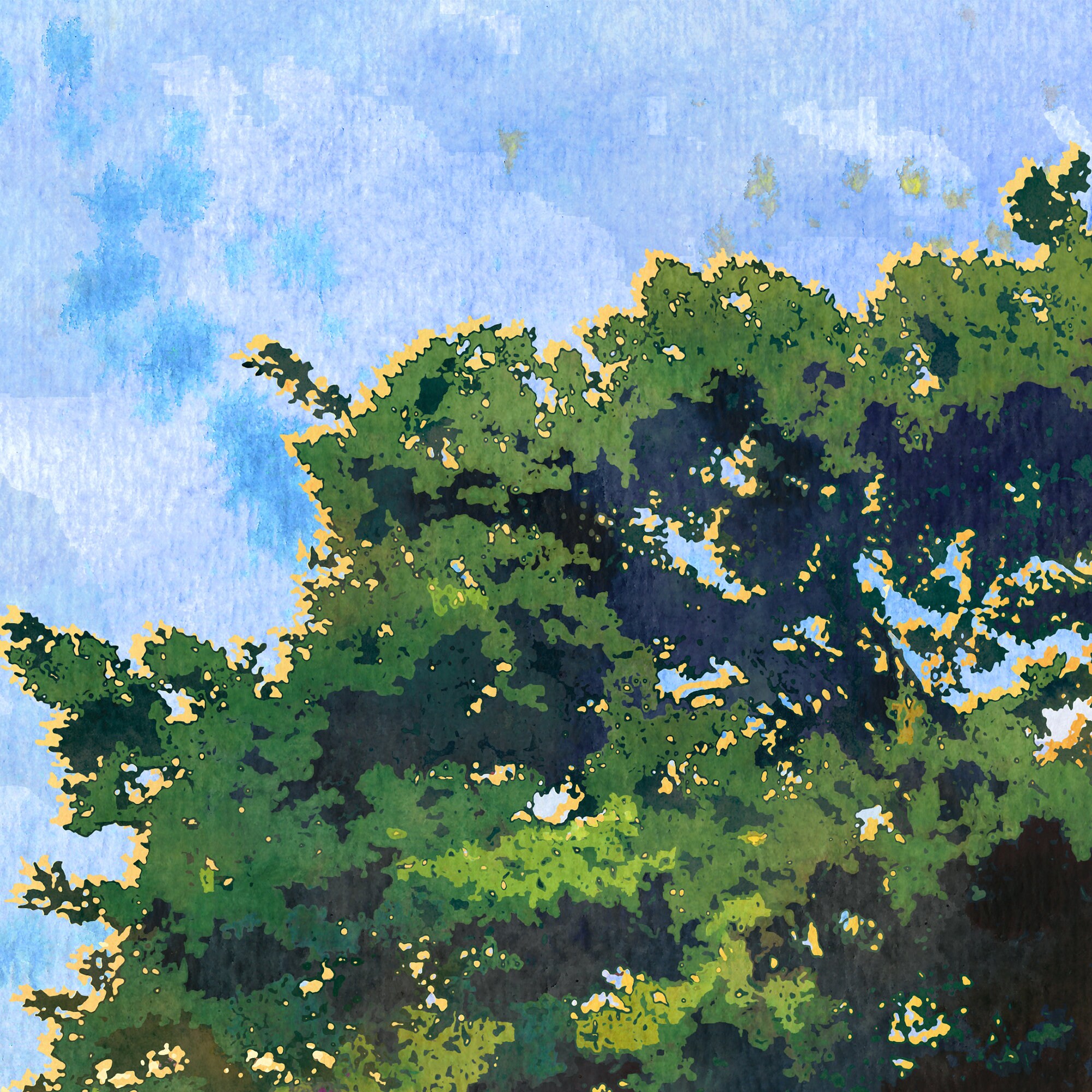 Perfect Summer Afternoon Two Adirondack Chairs Under the Old Oak Tree ...