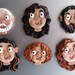 Custom Portrait Magnets Face Magnet Custom Family Portrait - Etsy