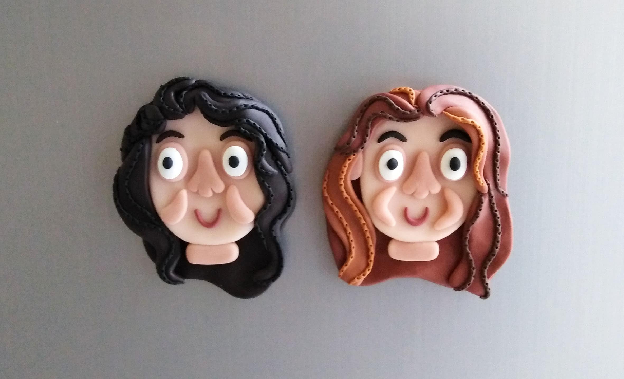 Custom Portrait Magnets Face Magnet Custom Family Portrait - Etsy UK