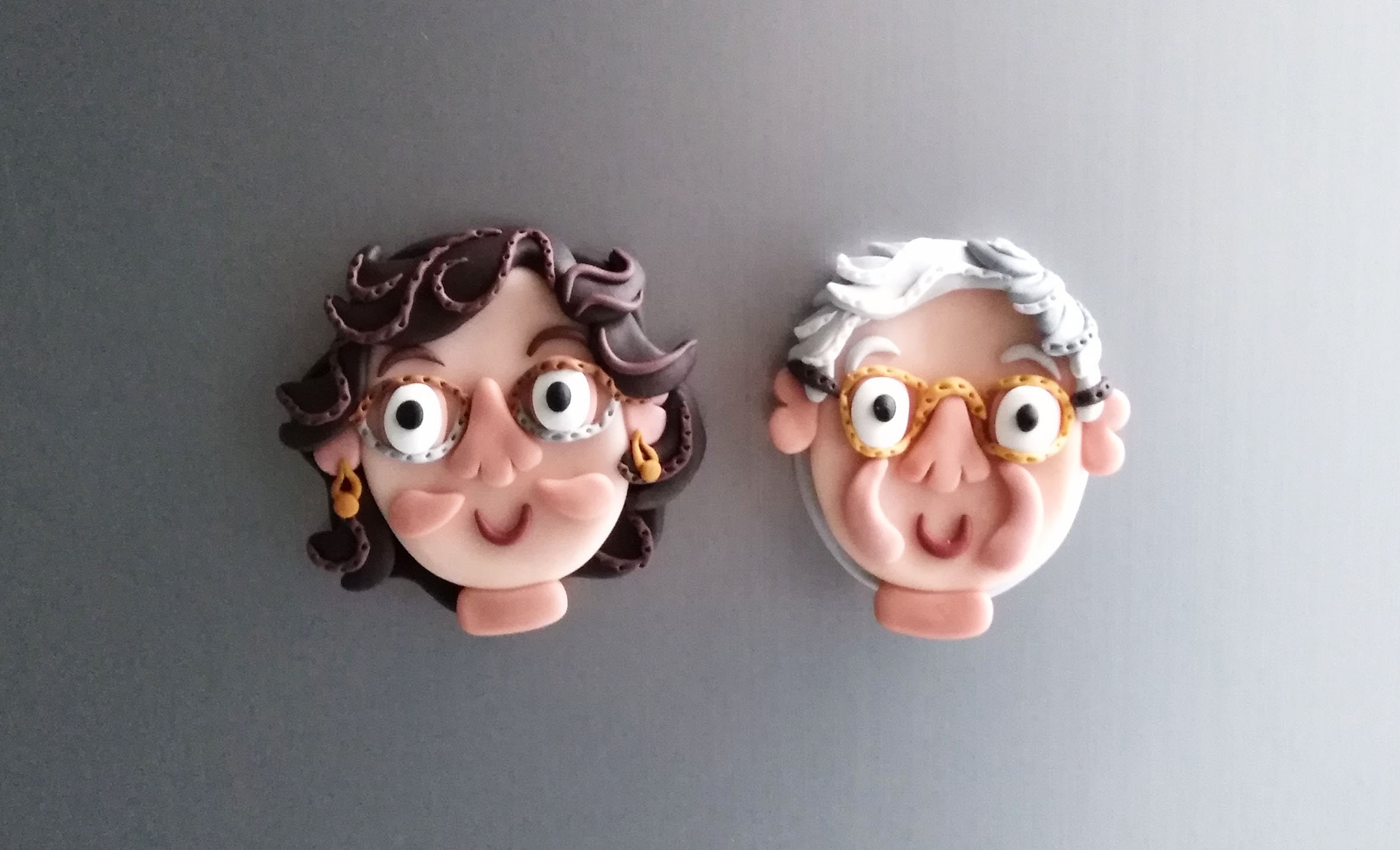 Custom Portrait Magnets Face Magnet Custom Family Portrait | Etsy UK