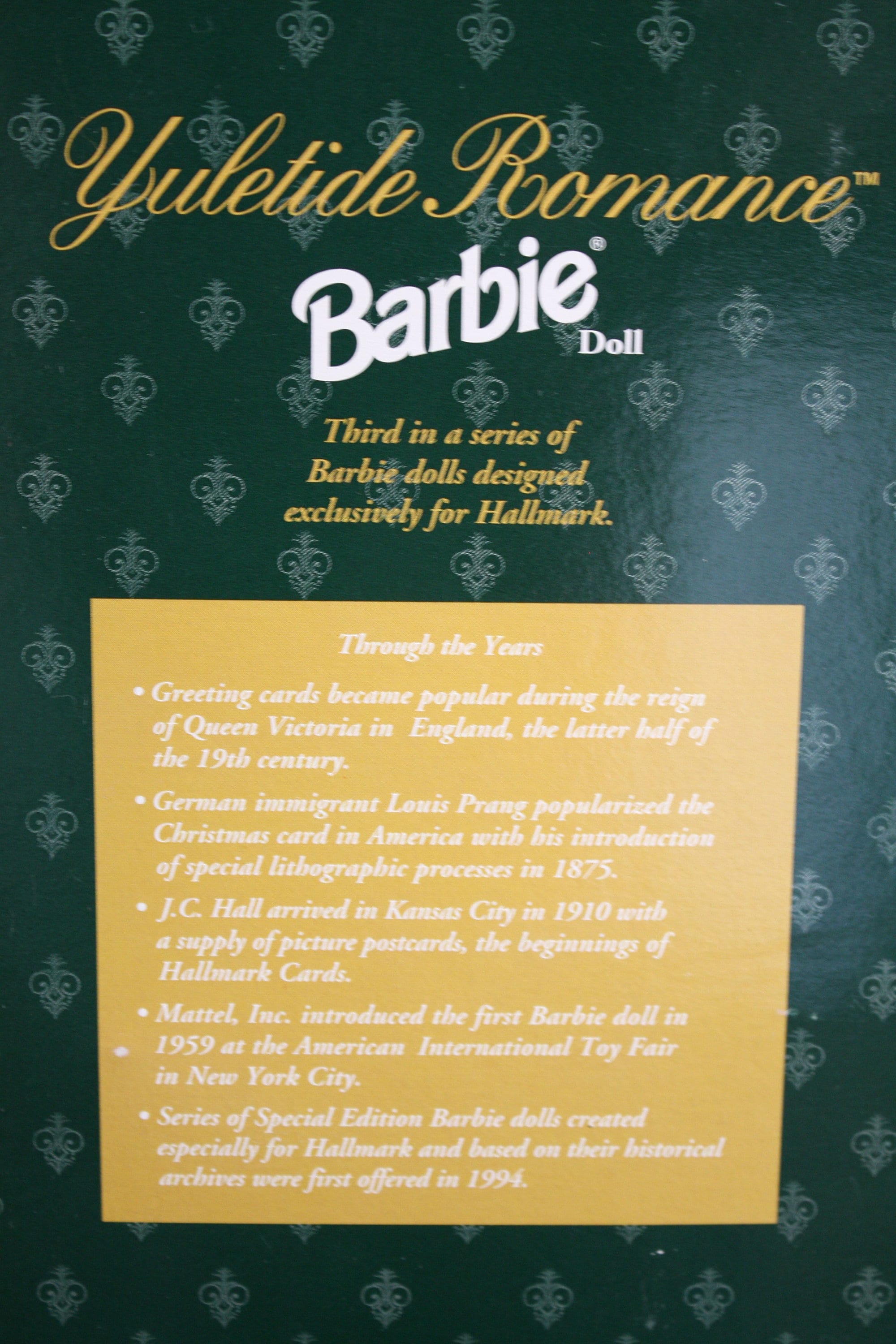 Barbie: Hallmark Special Edition 1996 Yuletide Romance - NIB - Etsy