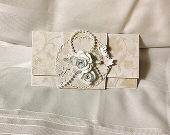 Luxurious Money Envelope -cash, Check or Gift Card. Black/metallic Gold ...