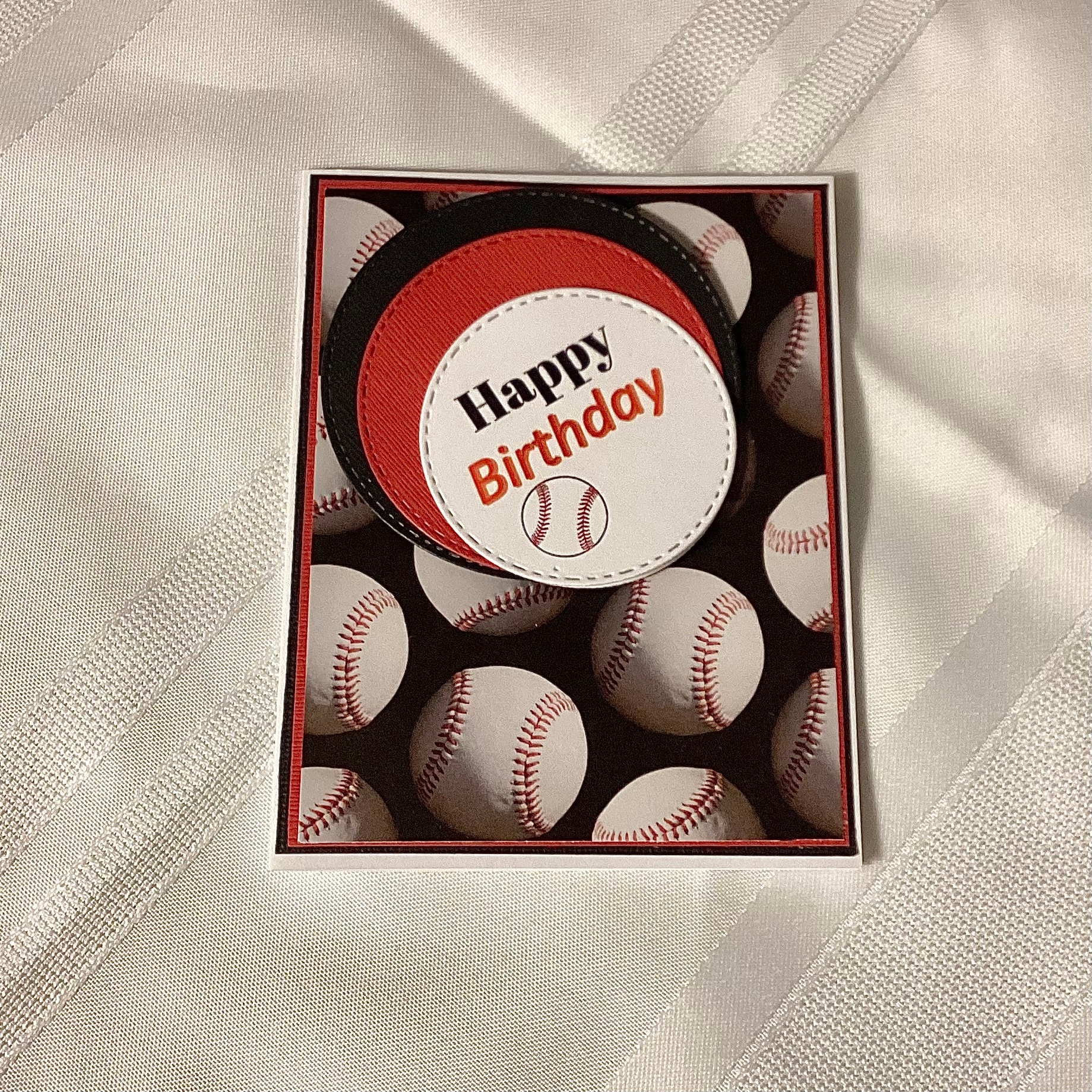 Luxe Handmade happy Birthday Baseball Themed Card. Sure to Brighten the ...