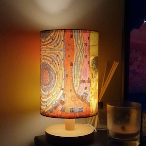 USB Klimt the Kiss Decoupage Table Lamp Design Home Decor Bedside Night ...