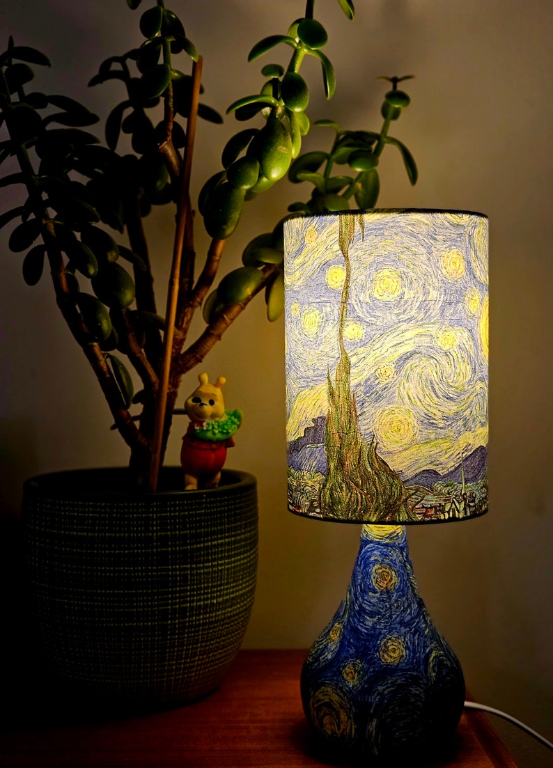 Starry Night | Tall Touch Table Lamp | Van Gogh Inspired | Home Decor ...