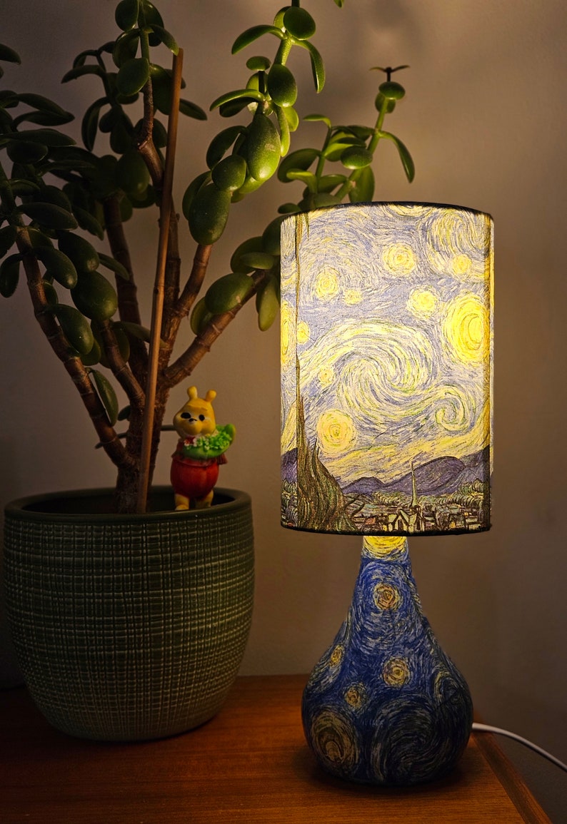 Starry Night | Tall Touch Table Lamp | Van Gogh Inspired | Home Decor ...