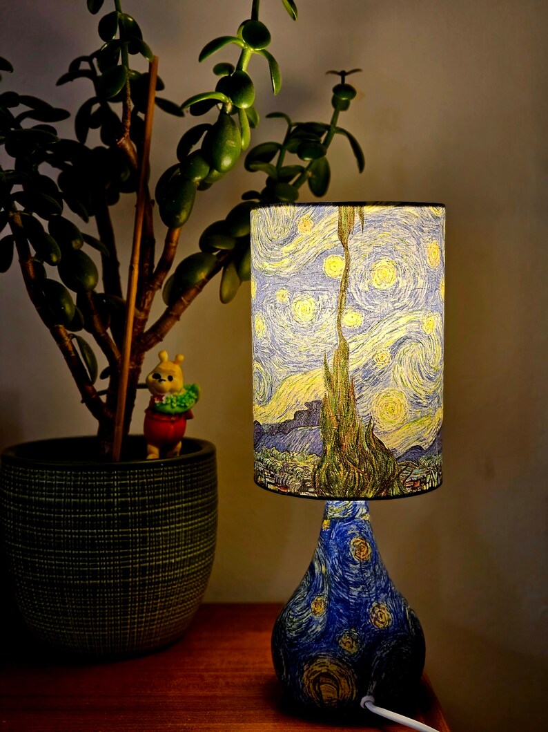 Starry Night | Tall Touch Table Lamp | Van Gogh Inspired | Home Decor ...