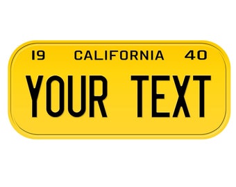 1955 California Old Vintage Retro US USA License Plate Custom Number ...