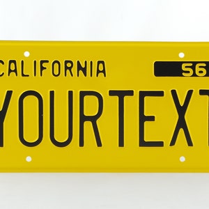 CA California 56 US USA License Plate Custom Number Plate Embossed ...
