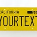 CA California 56 US USA License Plate Custom Number Plate Embossed ...