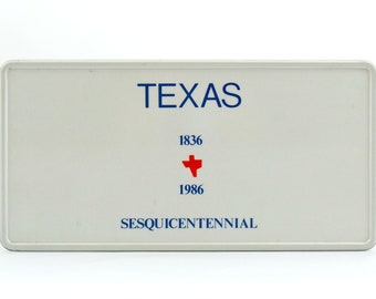 Embossed License Plate Texas - Etsy