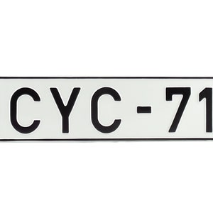 Hungary Hungarian Euro European License Plate Custom Number Plate ...