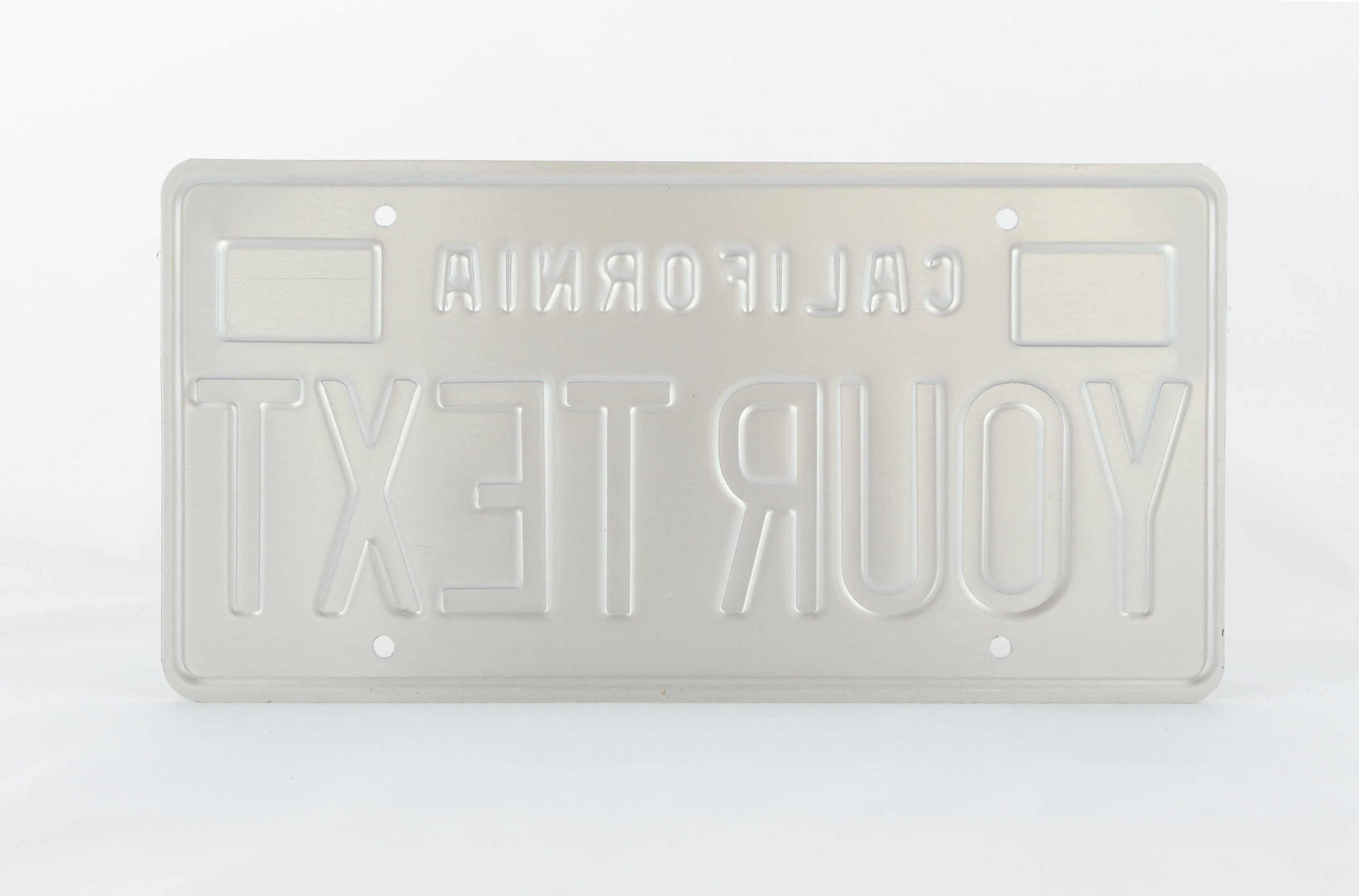 California Retro Vintage US USA License Plate Custom Embossed | Etsy