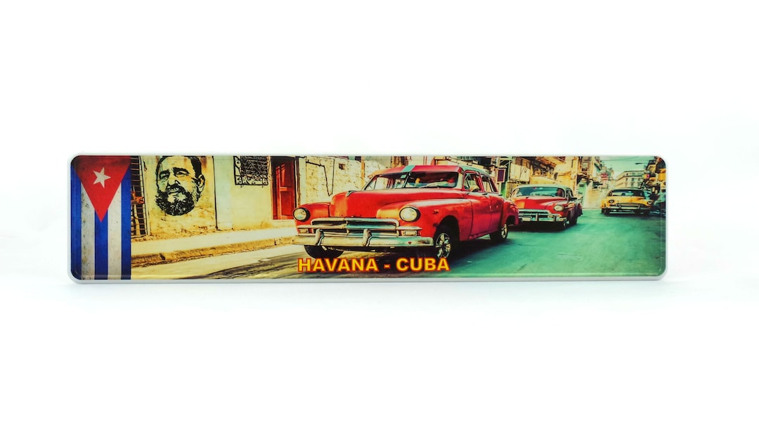 Havana Cuba Euro European License Plate Custom Number Plate Embossed ...