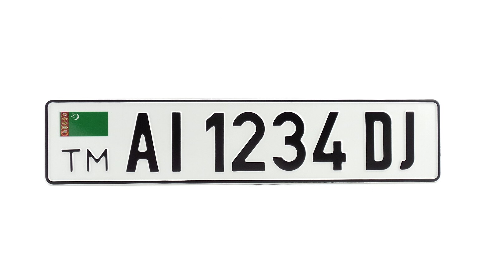 Turkmenistan Euro European License Plate Custom Number Plate - Etsy