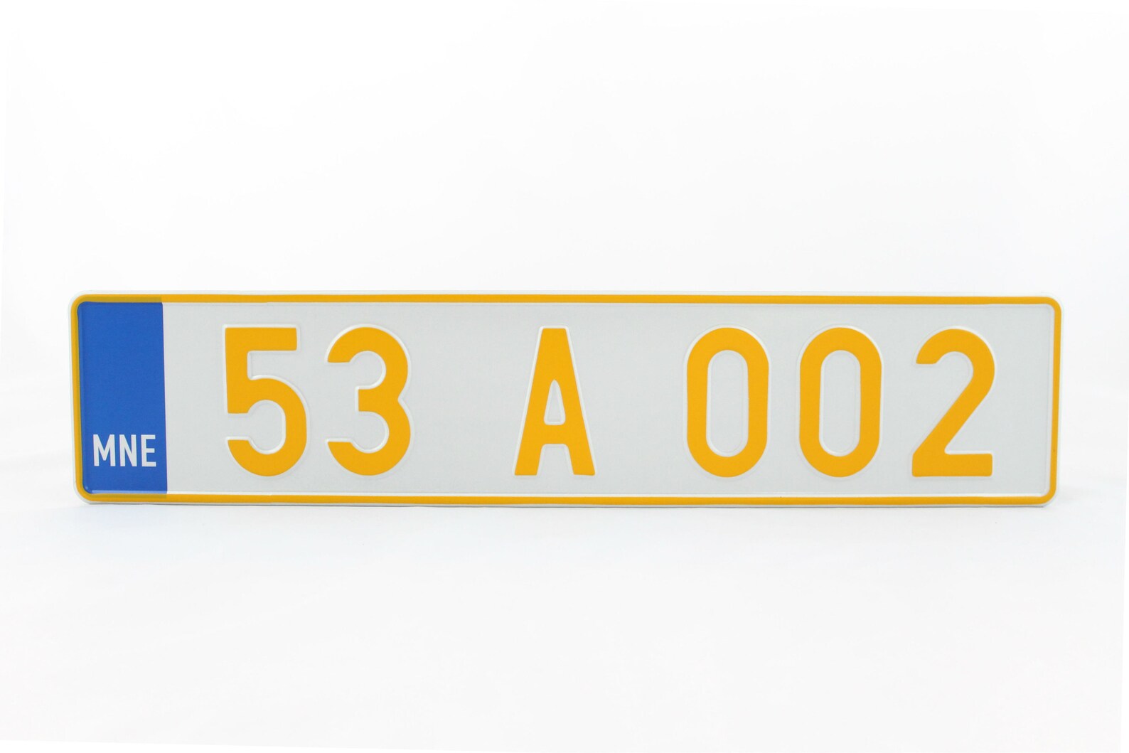 Montenegro MNE Euro European License Plate Custom Number Plate | Etsy