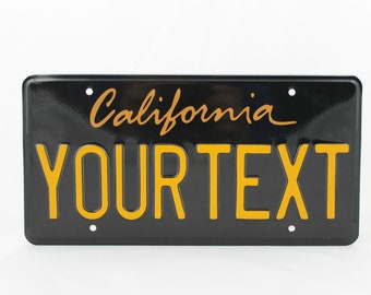 CA California US USA License Plate Custom Number Plate | Etsy