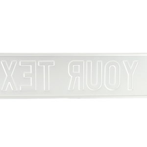 Turkmenistan Euro European License Plate Custom Number Plate Embossed ...