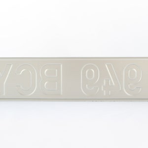 Estonia EST Euro European License Plate Custom Number Plate Embossed ...