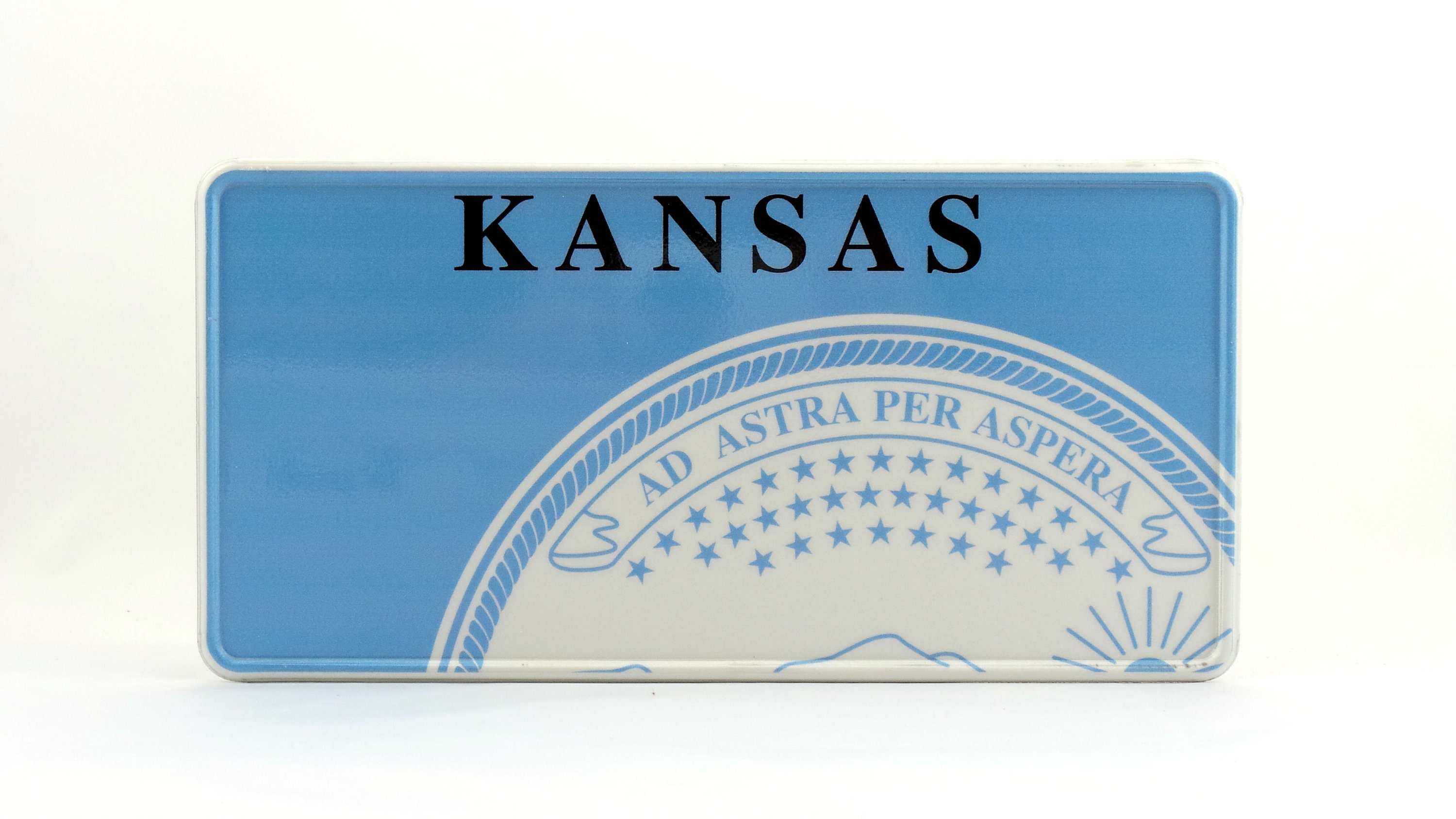 Kansas State US USA License Plate Custom Number Plate Embossed | Etsy