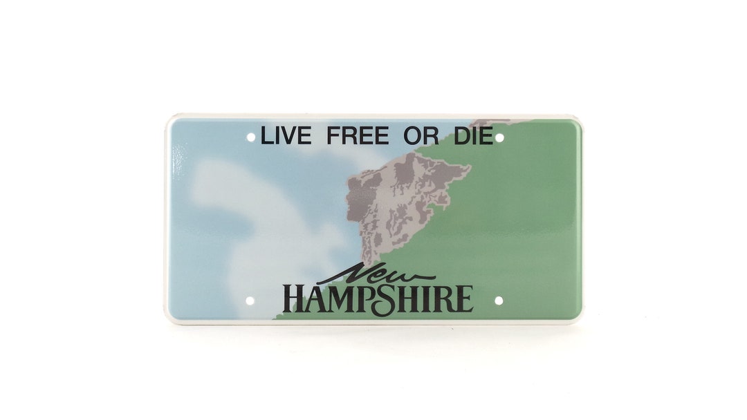 New Hampshire State US USA License Plate Custom Number Plate Embossed ...