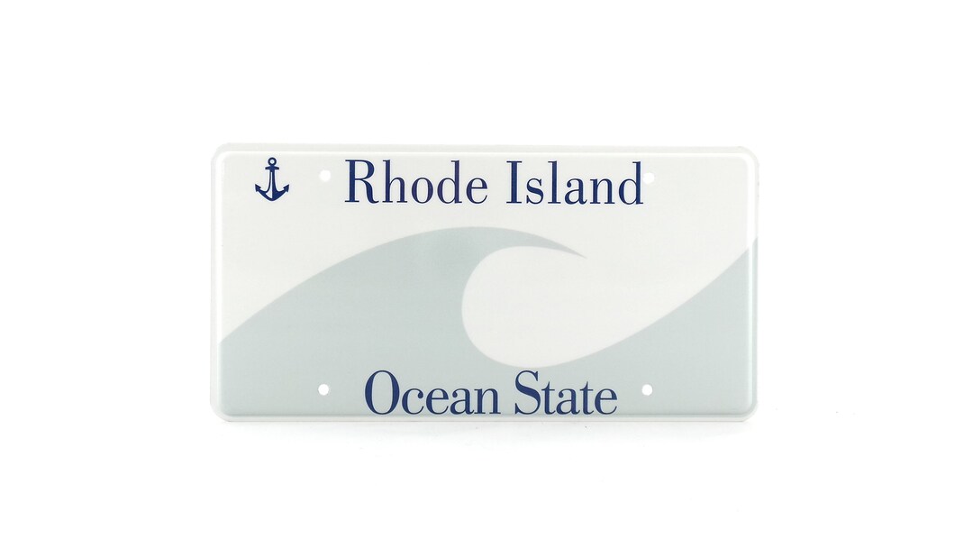Rhode Island State US USA License Plate Custom Number Plate Embossed ...