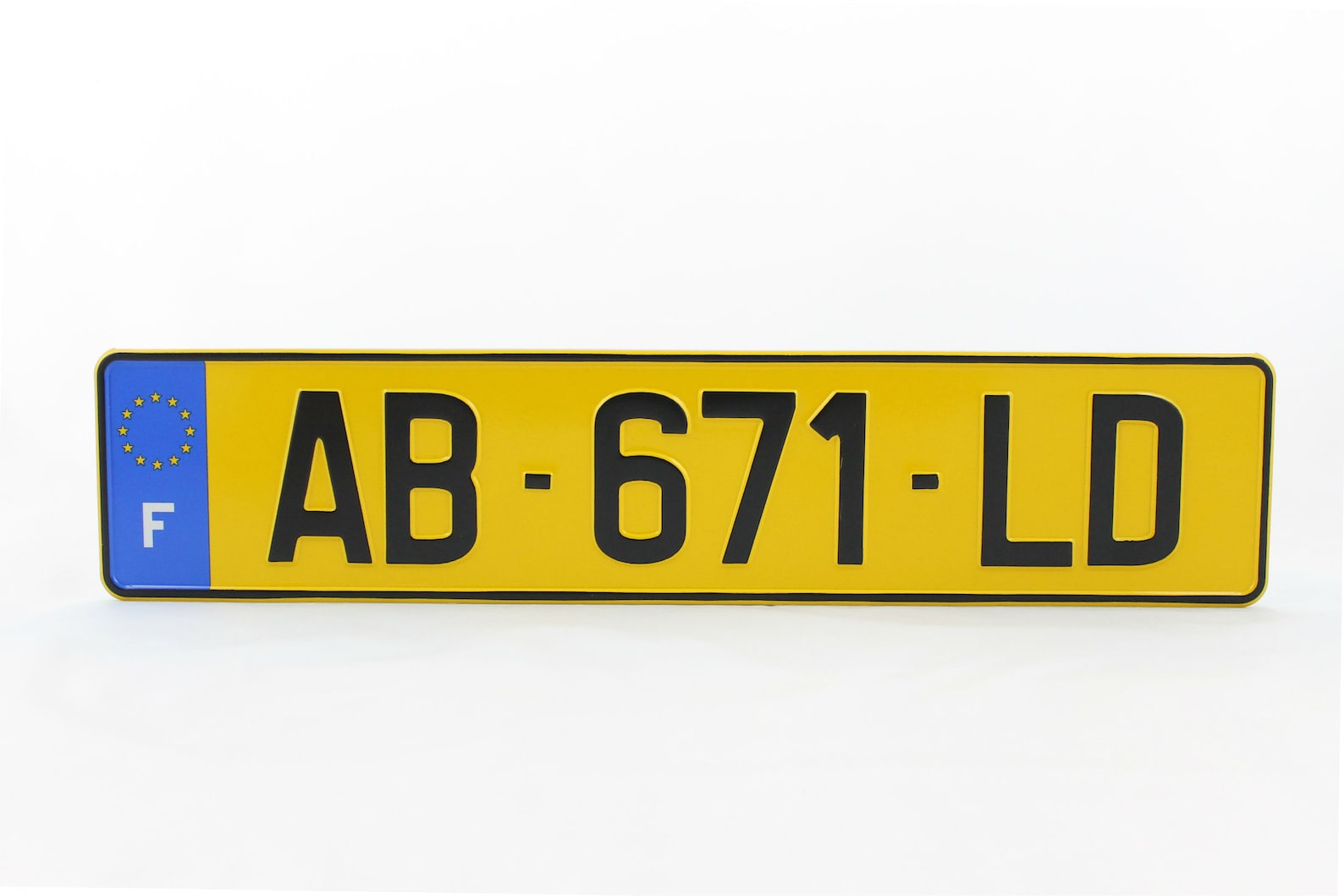 France F Euro European License Plate Custom Number Plate - Etsy