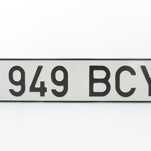 Estonia EST Euro European License Plate Custom Number Plate Embossed ...